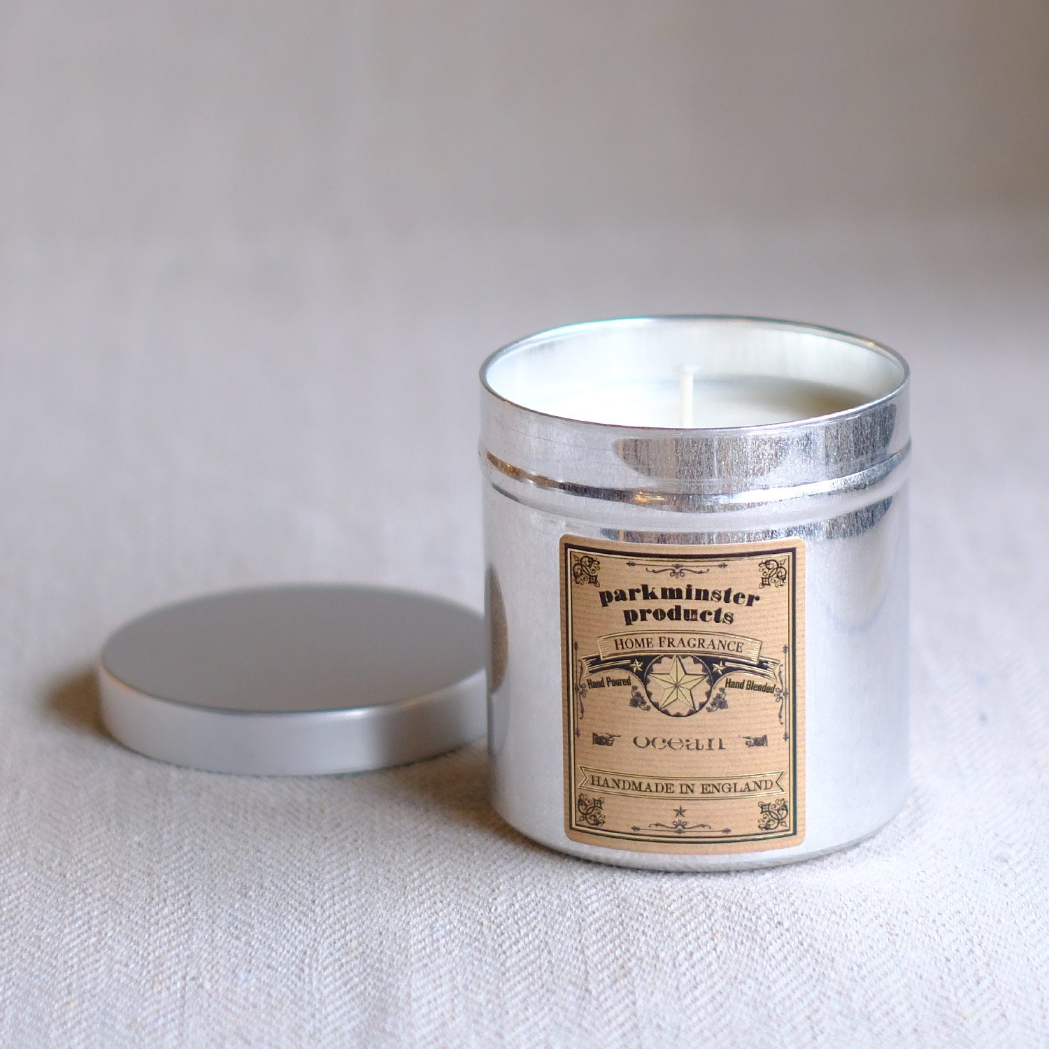 Ocean Scented Tin Candle 280g | Fresh & Invigorating | Parkminster